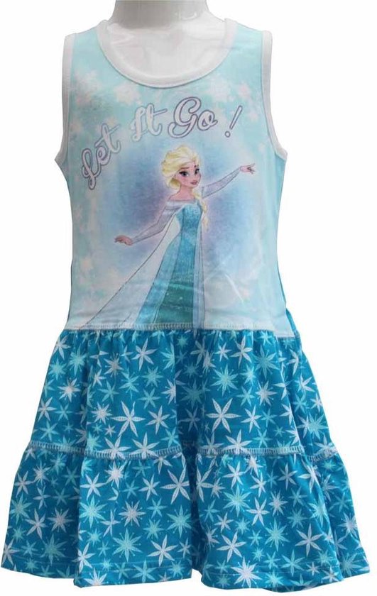 Frozen jurk blauw maat 116 | bol