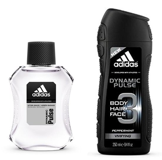 Adidas Geschenkset Dynamic Pulse 2 Pack - aftershave + douchegel | bol