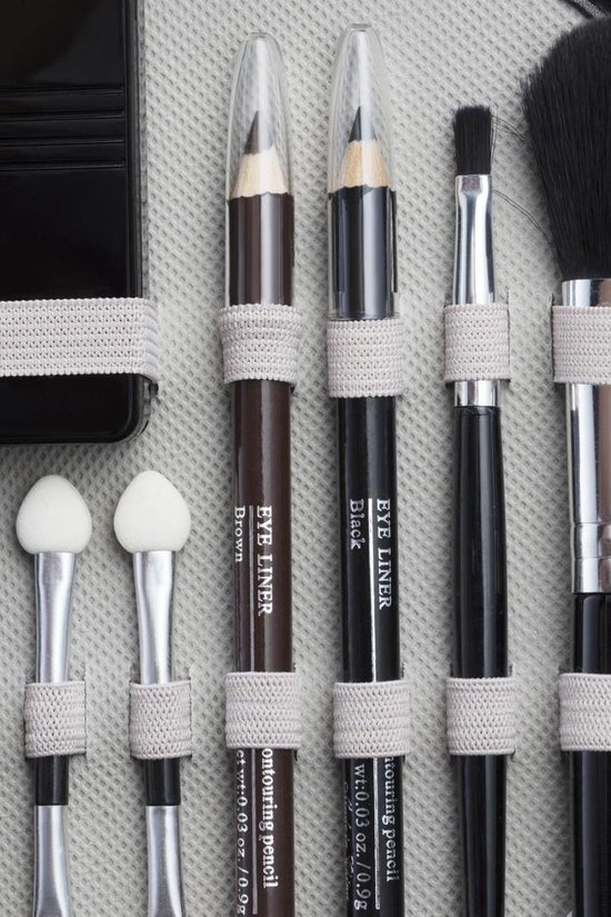 ForDig - Luxe aluminium make up koffer met inhoud - Cosmetica koffer ...