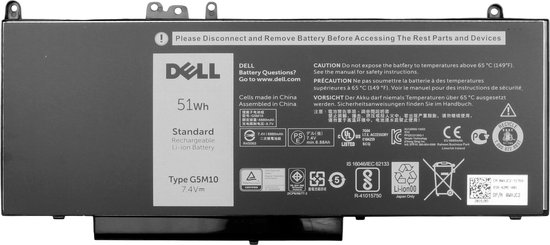 Dell 451-BBLN WYJC2 4 Cellen Li-ion 51Wh 7.4V Laptop Accu Type G5M10 ...