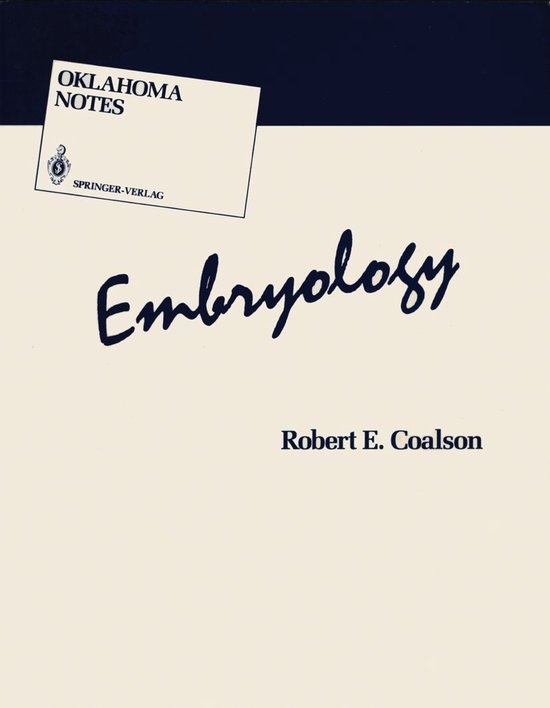 Oklahoma Notes - Embryology (ebook), Robert E. Coalson | 9781468402841 ...
