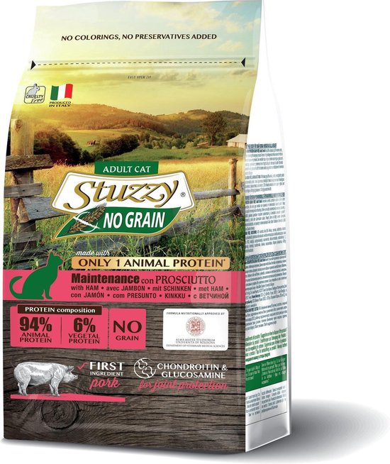 Stuzzy - kat droogvoer - monoprotein - ham - 1,5 kg | bol.com