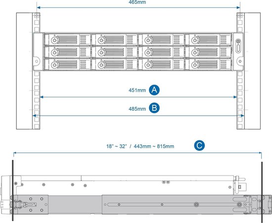 Rack Slide Rail Kit | bol.com