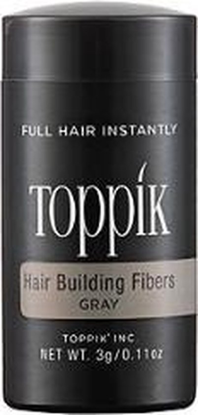 Toppik Hair Building Fibers Grijs 3 Gram Cosmetische Haarverdikker
