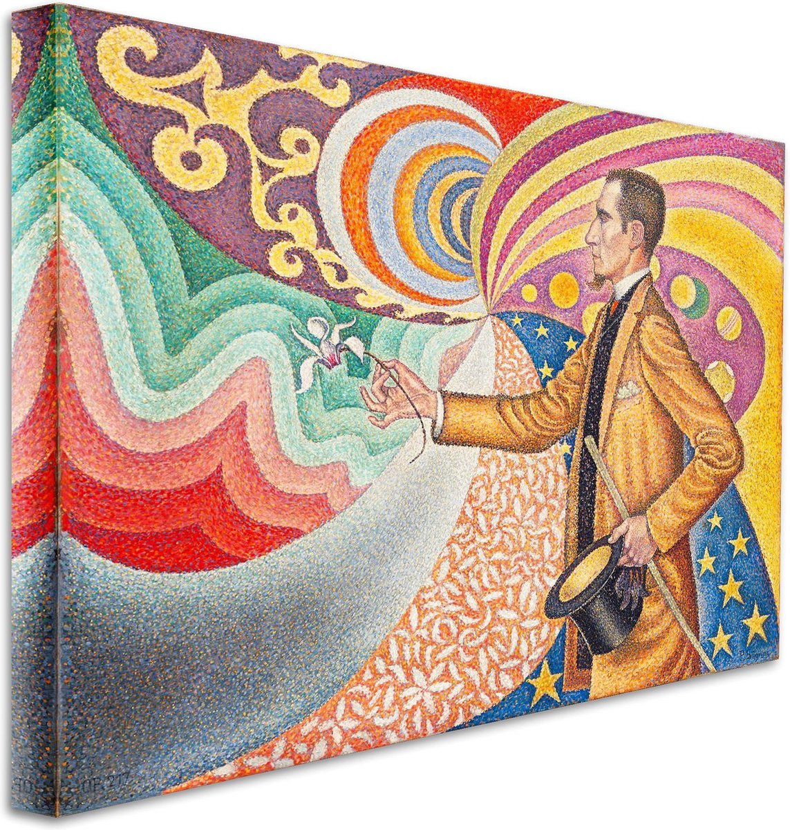 Paul Signac : Portrait de Félix Fénéon (1890) Canvas Print | bol.com