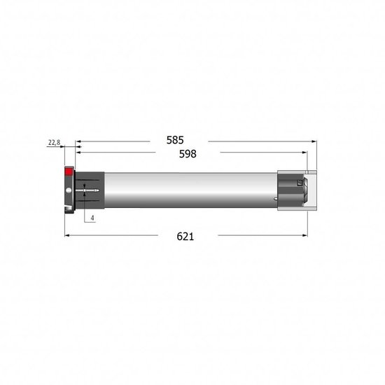 Simu T5 12 VDC rolluikmotor - Kracht: 20 Nm | bol