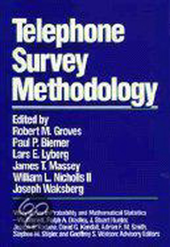 Telephone Survey Methodology, James Massey | 9780471622185 | Boeken | bol