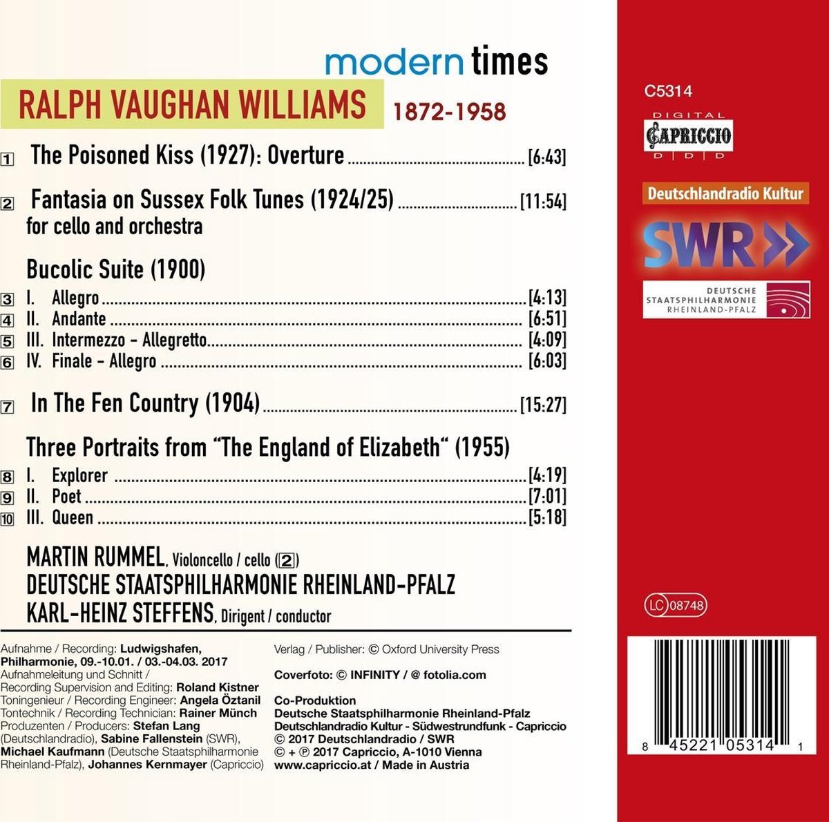 Martin Rummel - Deutsche Staatsphilharmonie Rheinl - The Poisoned Kiss ...