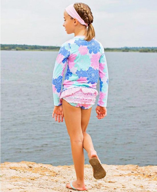 Pastel tankini met lange mouwen en UV 50+ berscherming|Rox maat 86/92 ...