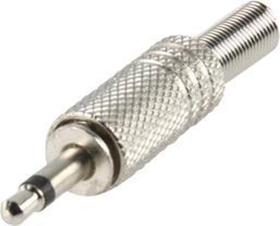 Mono Connector 3.5 mm Male Metal Silver | bol