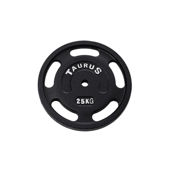 Taurus Gietijzer Halterschijven met 3 grepen – 25kg – 30mm boring ...