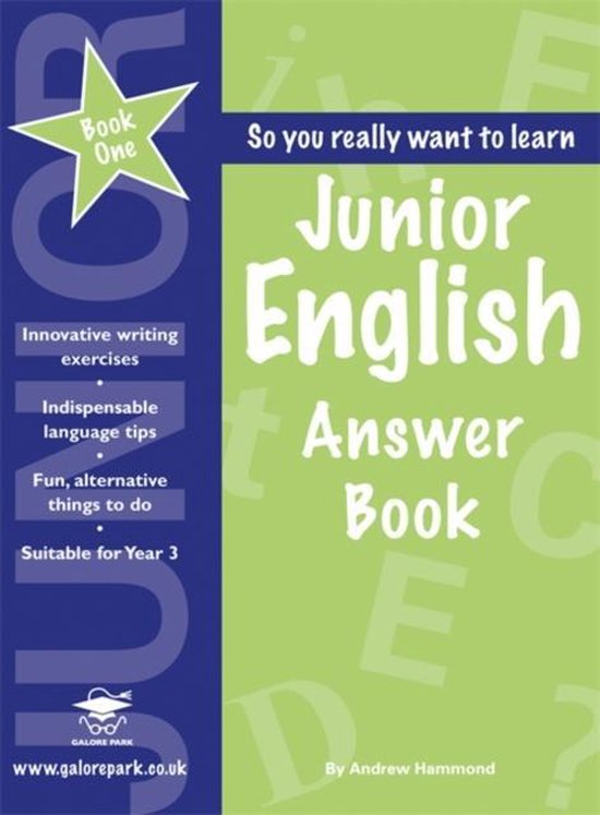Junior English Book 1 Answer Book | 9781902984872 | Andrew Hammond ...