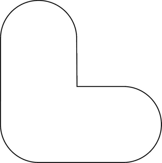 Vloersticker L-vorm, 10 stuks Groen | bol