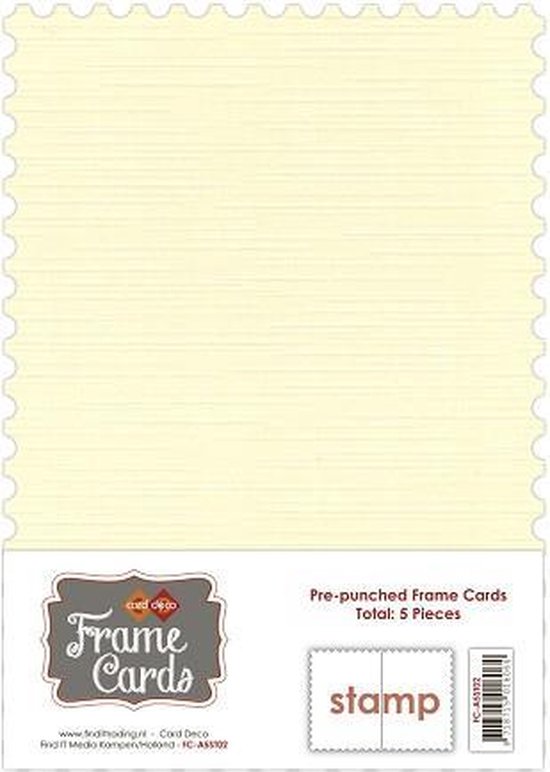 Frame Cards - Stamp - A5 - Creme | bol.com