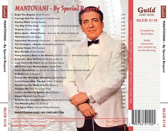 Mantovani / Phil Cardew: By Special Request, Various | Muziek | bol