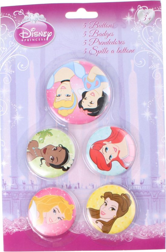Disney Buttons Princess 5 Stuks | bol.com