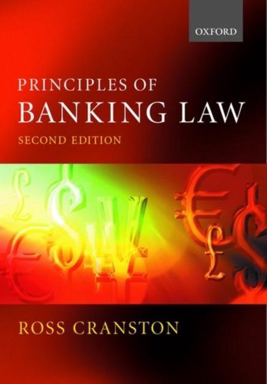 Principles of Banking Law | 9780199253319 | QC Ross Cranston | Boeken ...