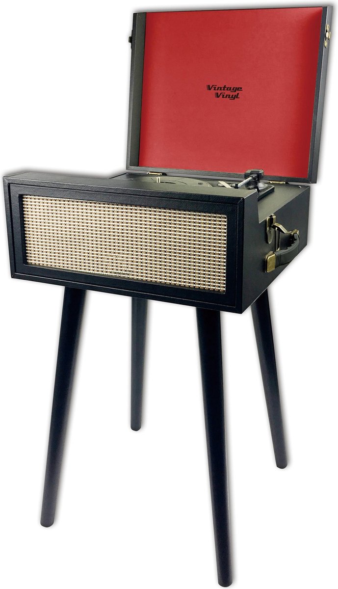 Retro Vintage Staande Platenspeler - Vinyl Pick Up LP Speler ...