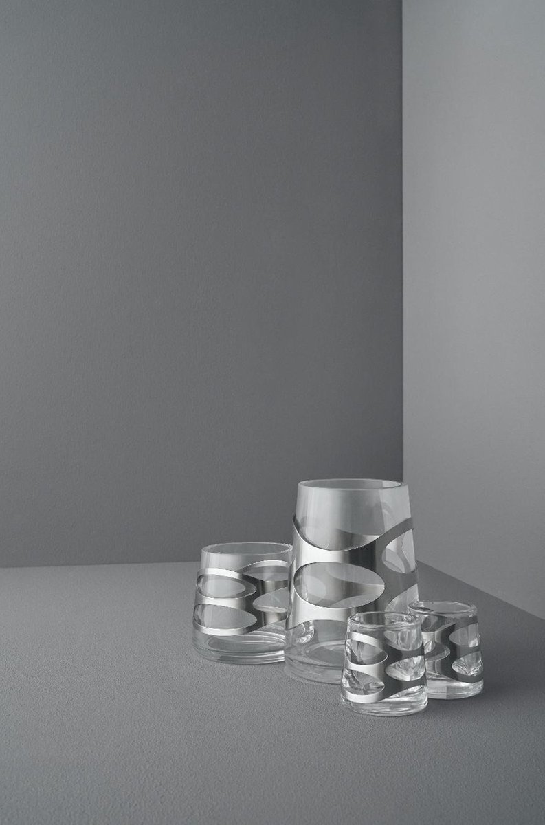Stelton Embrace Mini - Vaas - h10 cm - RVS/Glas | bol.com