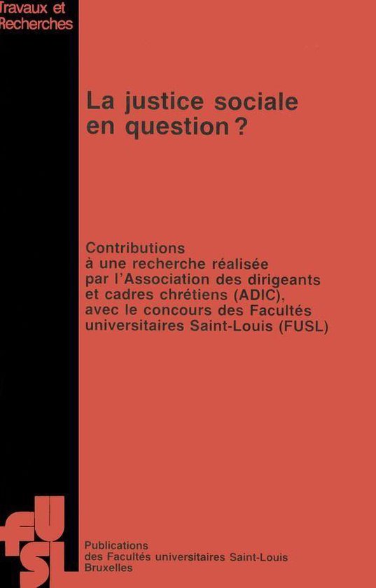 Travaux et recherches - La justice sociale en question ? (ebook ...