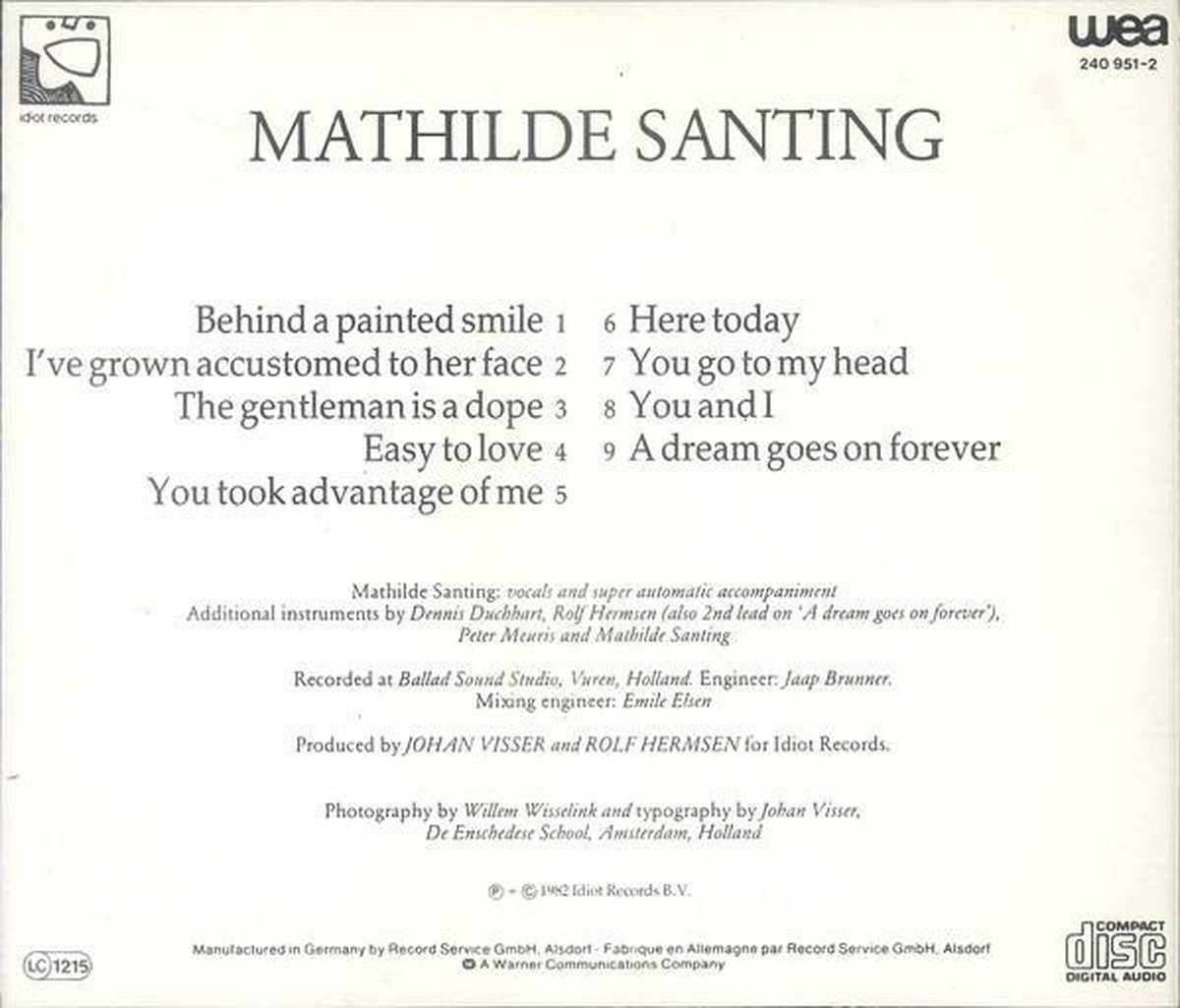 Mathilde Santing, Mathilde Santing | CD (album) | Muziek | bol.com