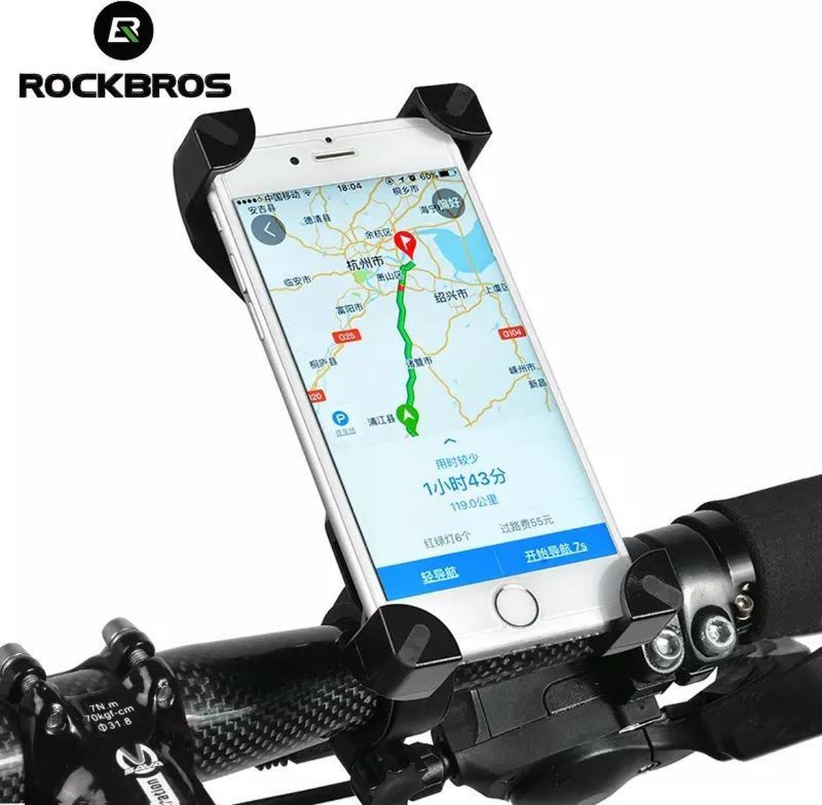 Rockbros Fiets-telefoonhouder | Smartphone-houder voor op de fiets ...
