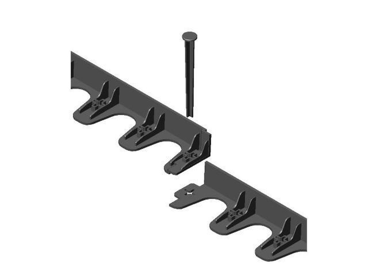 Kunststof opsluitband Gen2, flexibel 60mm hoog, 0,80 meter lang | bol.com