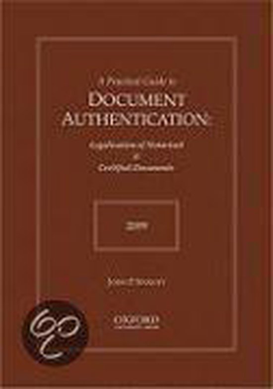 Practical Guide to Document Authentication | 9780195383232 | John P. Sinnott | Boeken | bol