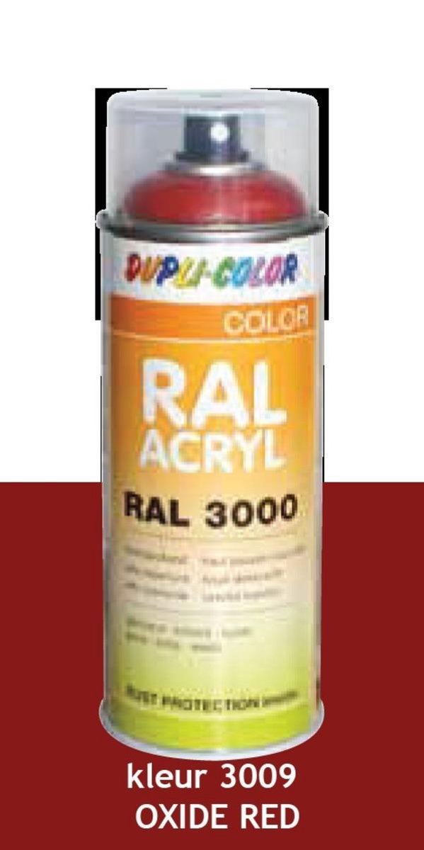 Motip Dupli-Color Spuitbus Acryl Hoogglans - RAL 3009 Oxyderood | bol.com