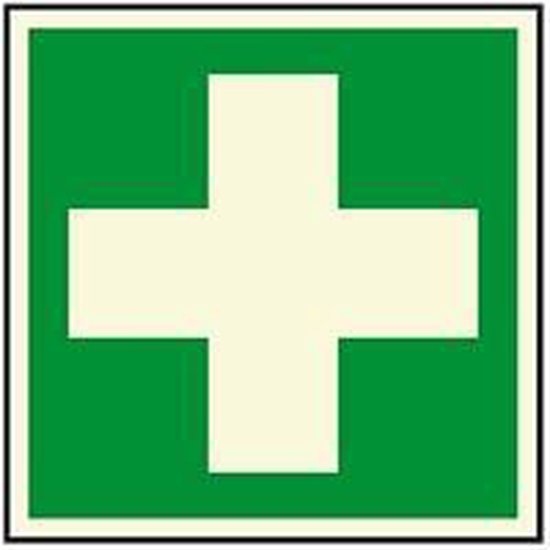 EHBO sticker - ISO 7010 - E003 50 x 50 mm - 10 stuks per kaart | bol