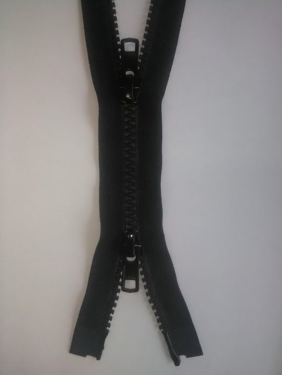 YKK dubbel deelbaar rits bloktand 75 cm zwart | bol