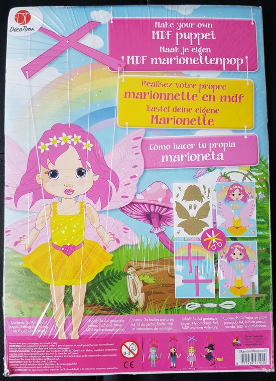 Maak je eigen MDF Marionette pop, Elfje | bol.com