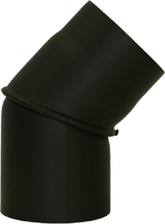 Bocht 45° Ø150 2mm zwart verstelbaar | bol