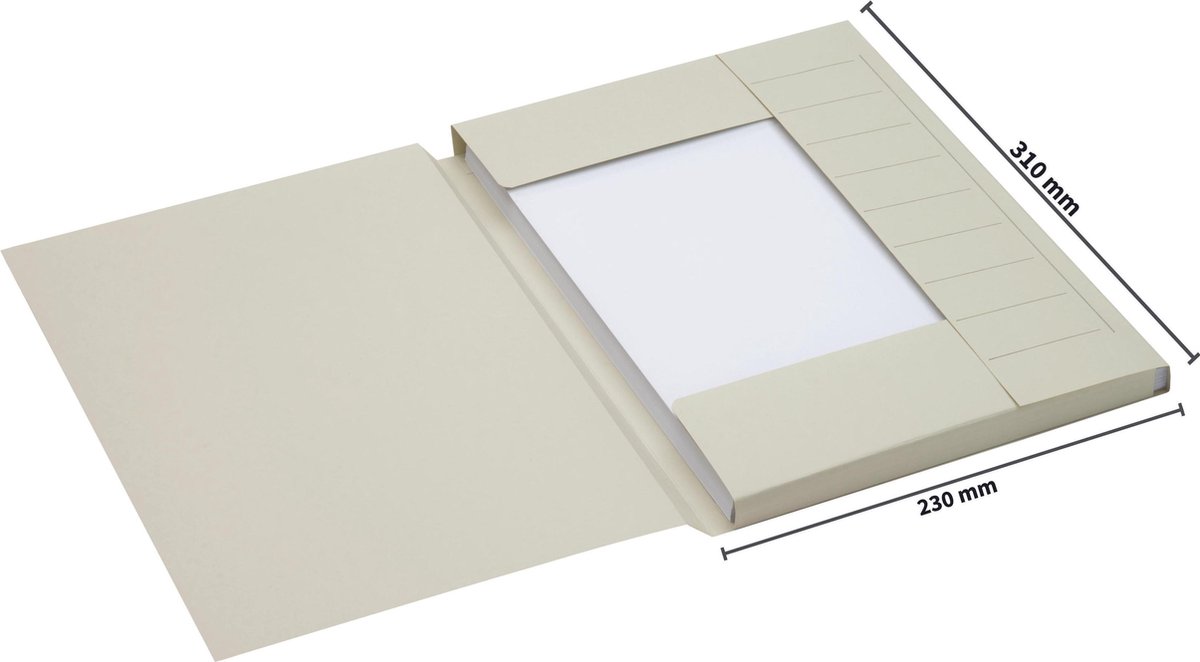 Secolor Dossiermap A4 - pak 25 stuks - grijs | bol.com