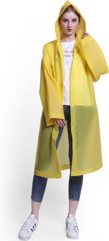 Regenjas-Regenpak- semi-kleuren geel - 115 * 65cm | bol.com