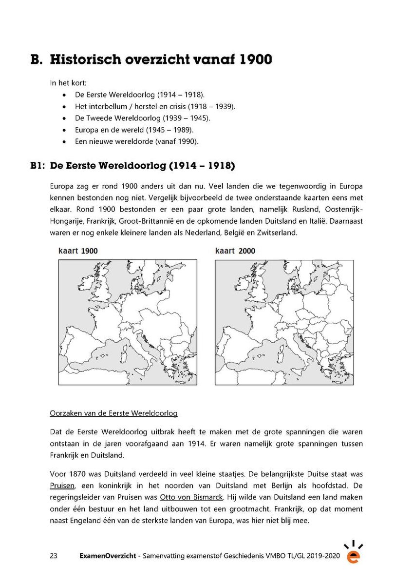 ExamenOverzicht - Samenvatting Geschiedenis VMBO TL/GL, ExamenOverzicht |... | bol.com