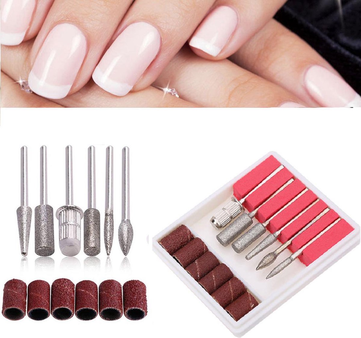 Nagelfrees bitjes en schuurrolletjes - 12 delig - Levay ® | bol.com