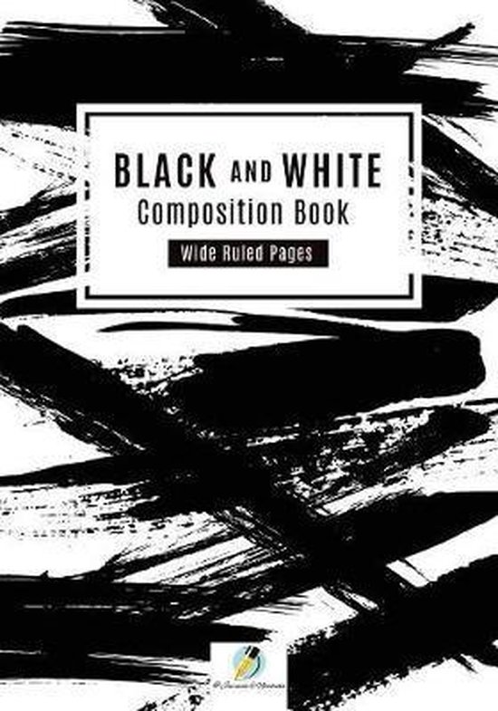 Black and White Composition Book Wide Ruled Pages | 9781541966130 ...