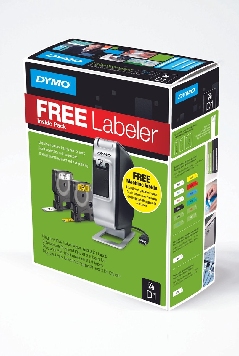 Dymo PnP LabelManager + 2 D1-tapes | bol.com