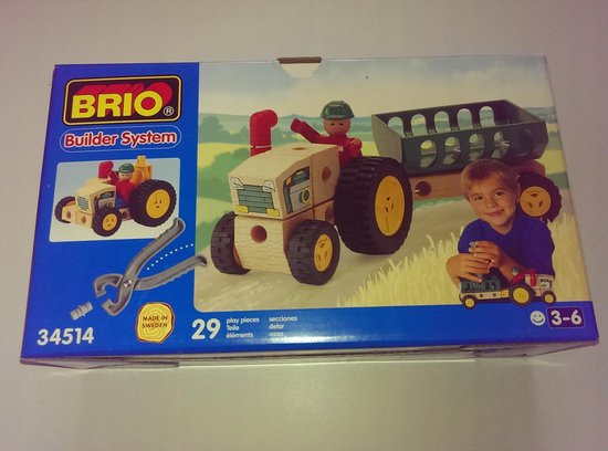 BRIO Tractor + wagen | bol.com