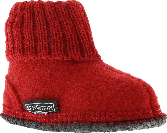 Bergstein Cozy - Sloffen - Unisex Junior - Red - Maat 19 | bol