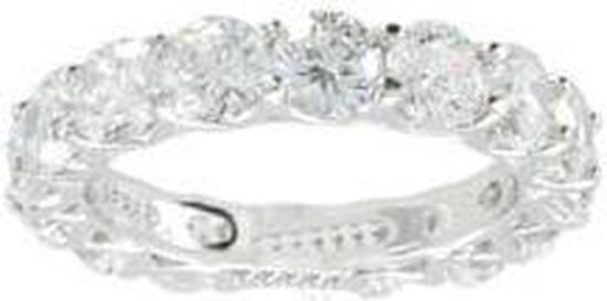 Diamonfire - Zilveren ring met steen Maat 16.0 - Ronde stenen - Chaton ...