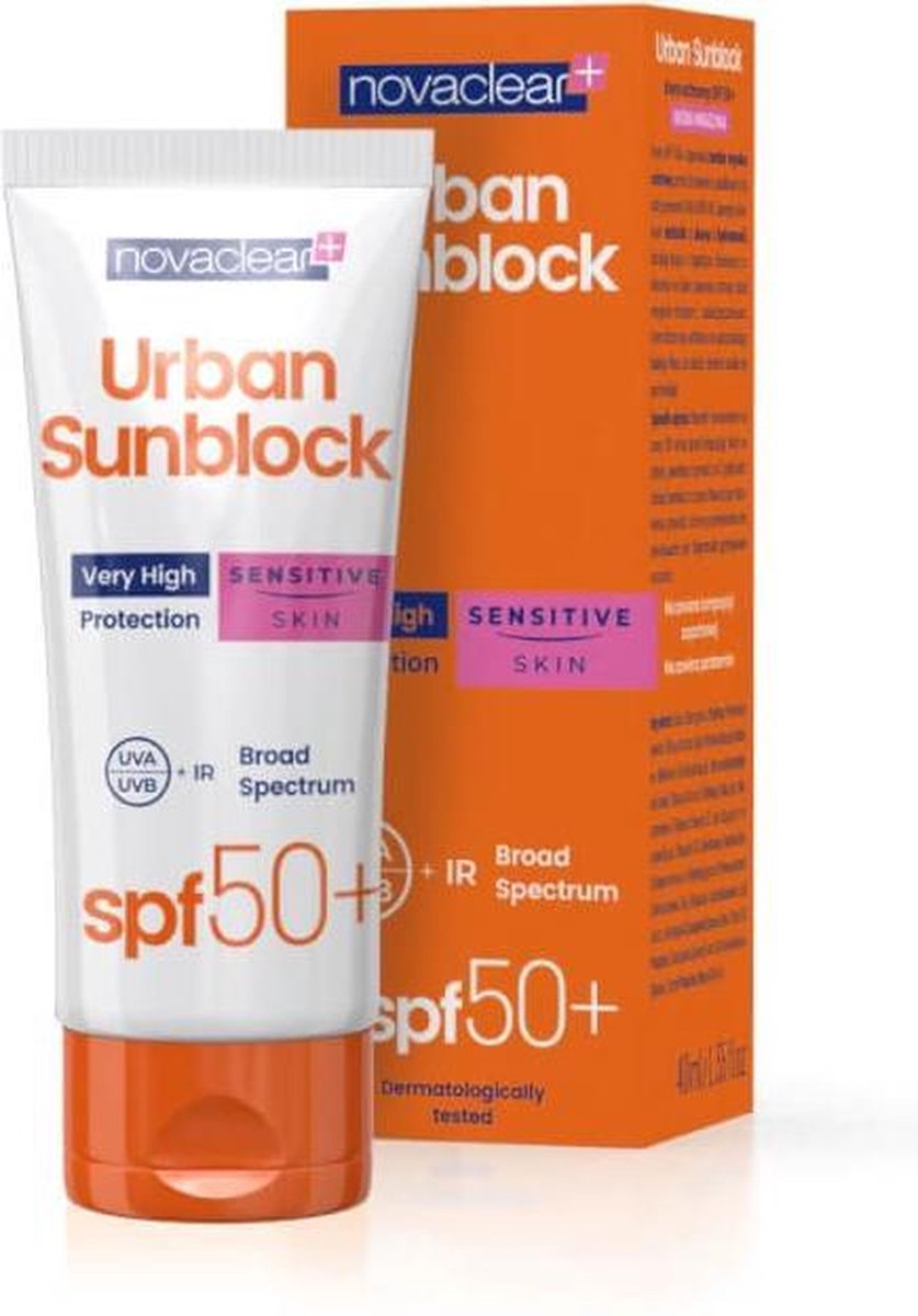 Novaclear Urban Sunblock Sensitive Skin 40ml. SPF 50+ | bol.com