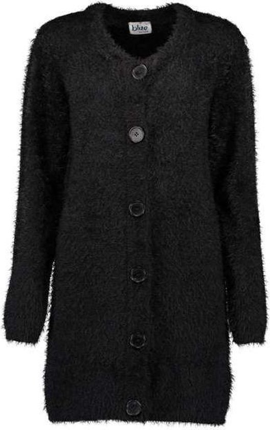 Blue Seven dames vest lang zwart met knopen - maat L | bol