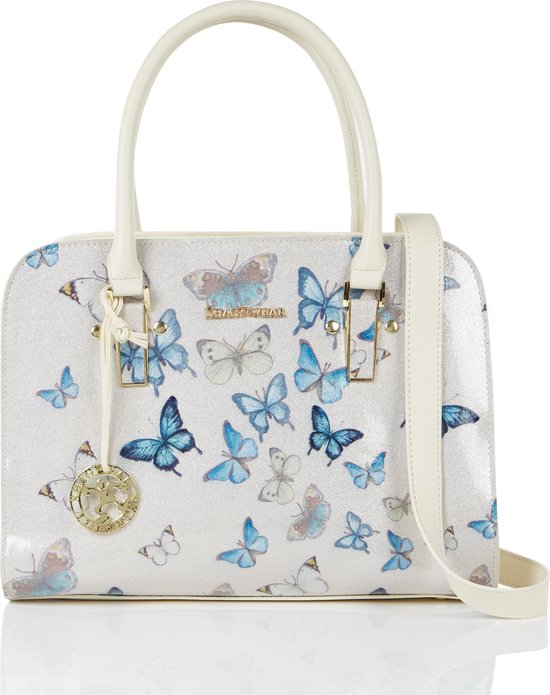 Shagwear Handtas - Trendy Schoudertas - Dames - Kunstleer - Vlinders ...
