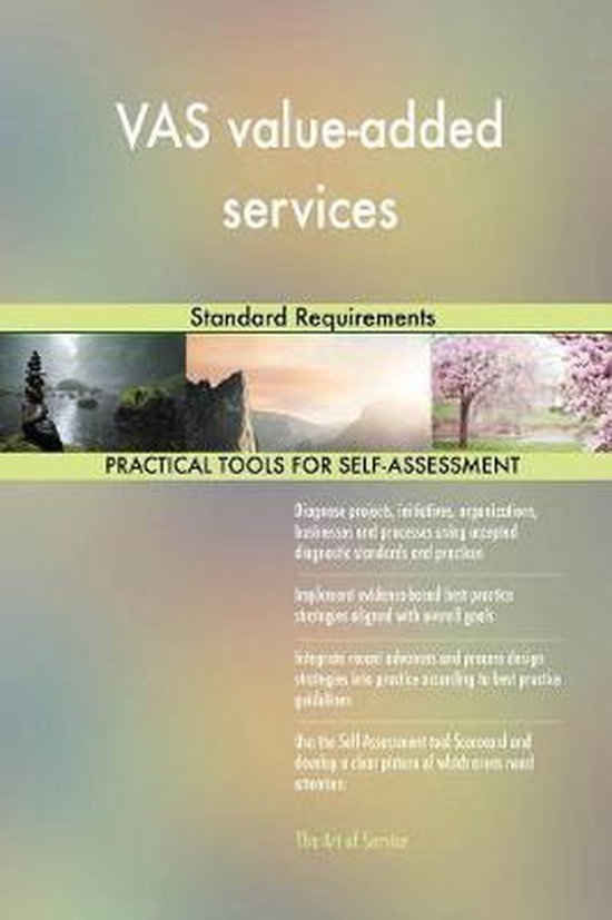 VAS value-added services Standard Requirements | 9780655520931 | Gerardus Blokdyk | Boeken | bol