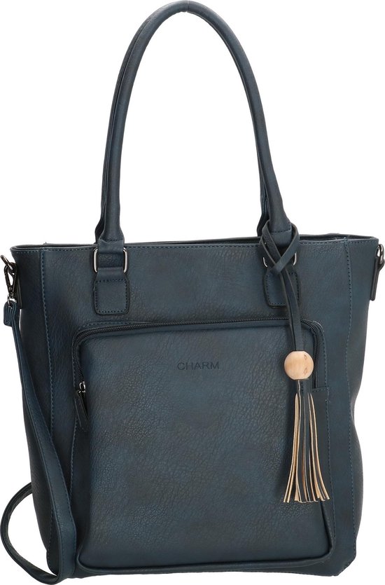 Charm- Covent garden Dames shopper blauw | bol.com