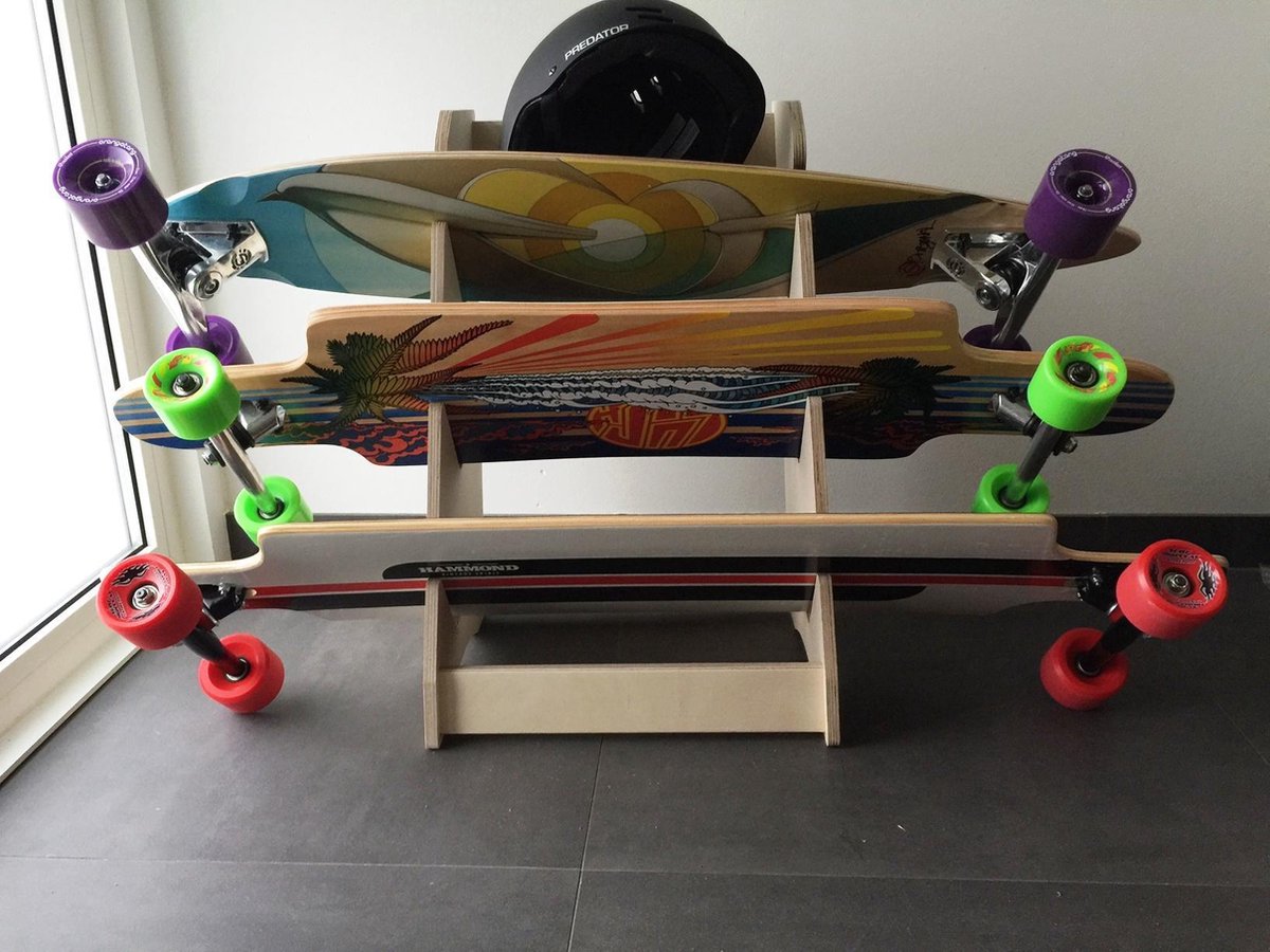 Board Racks - Longboard accessoires - Longboard rek - Longboard houder ...