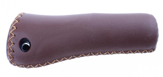 Handvat Fiets Gazelle Rechts 88mm Bruin Aero leder | bol