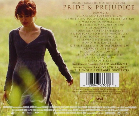 Pride & Prejudice Film - Soundtrack van Dario Marianelli - Oscar ...